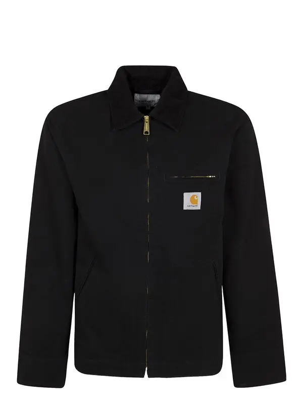 Carhartt Work In Progress Detroit Logo Patch Jacket - Black/black