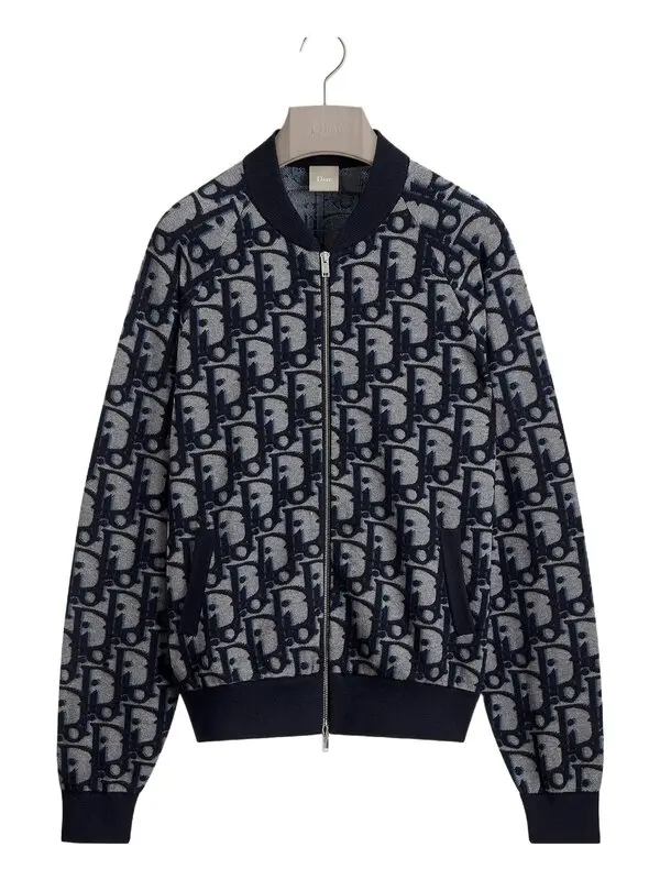 Dior Oblique Bomber Jacket - Blue