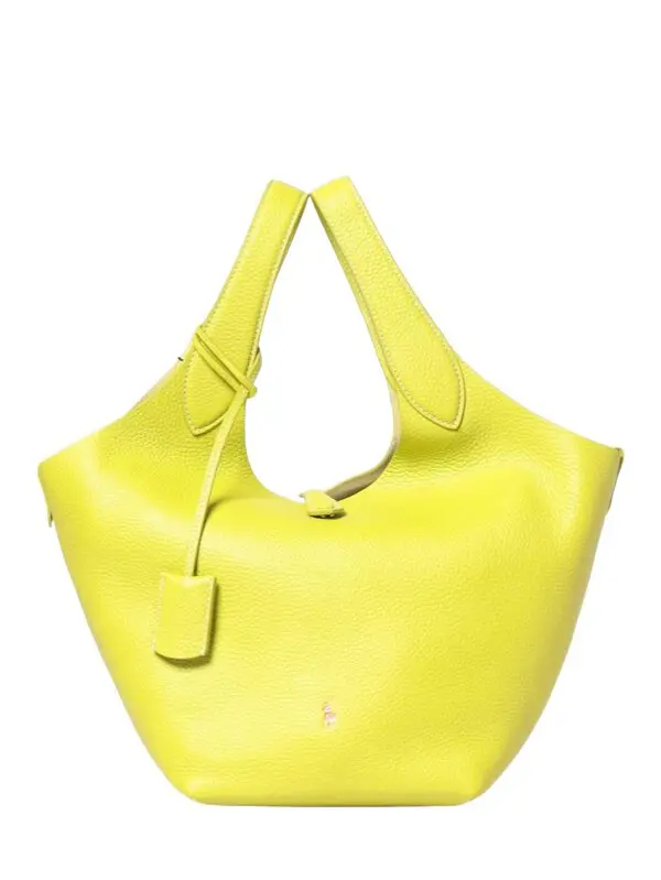 Polo Ralph Lauren Top Handle Bag With Key Fob - Yellow