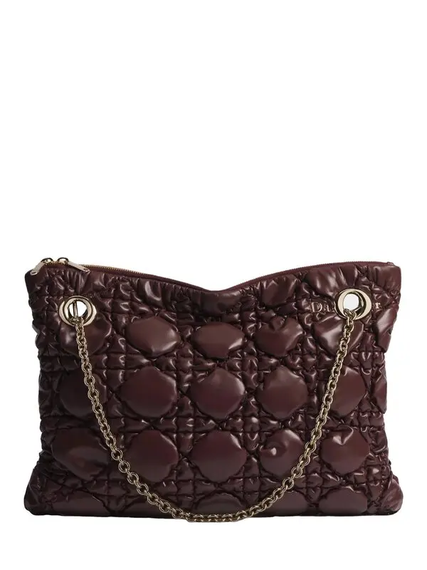 Dior Medium Quilted Leather Bag - Black