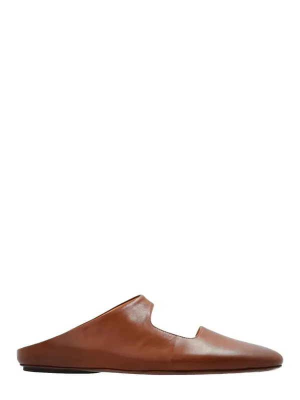 Marsèll Distesa Cut-out Detailed Leather Slippers - Brown