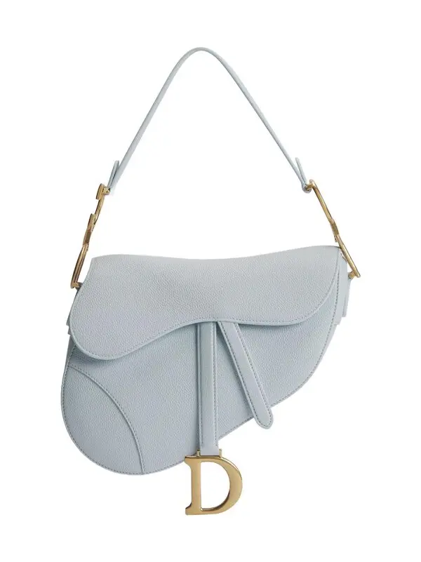 Dior Saddle Bag With Strap - Ice-blue