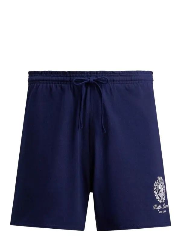 Polo Ralph Lauren Logo Printed Drawstring Shorts - Black