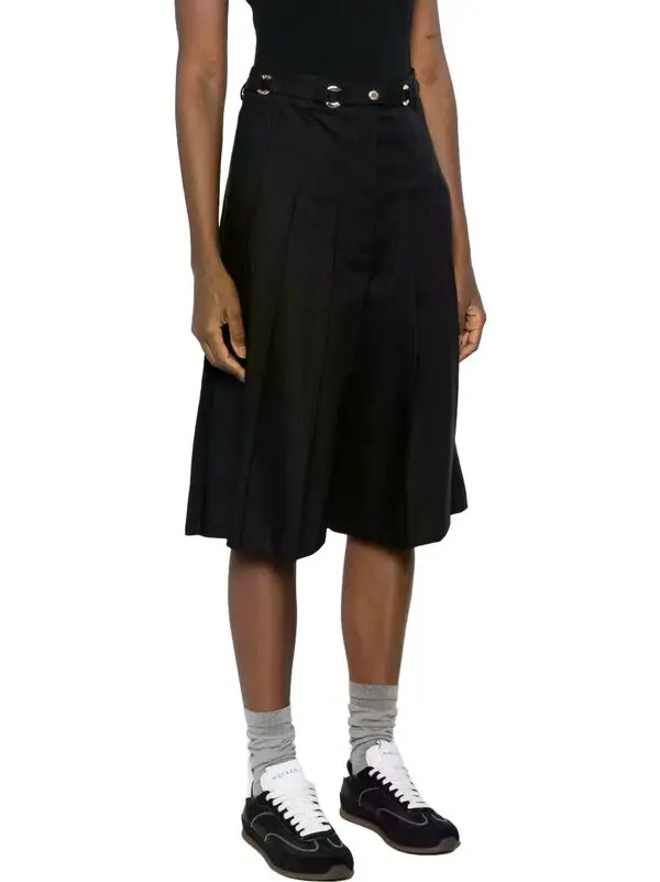 Sandro Striped Pleated Shorts - Blue
