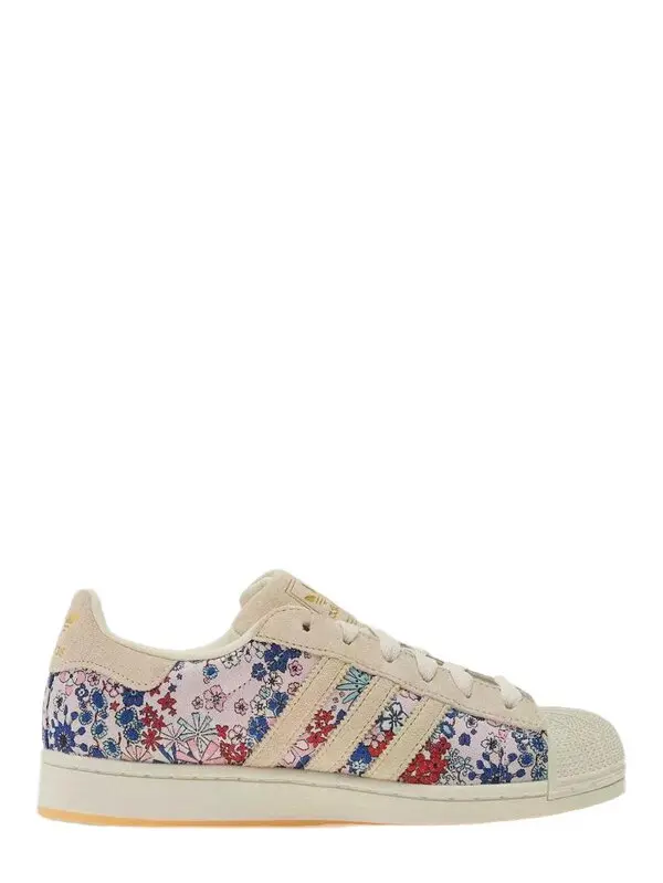 Adidas Superstar Ii Floral Print Low-top Sneakers - Neutrals