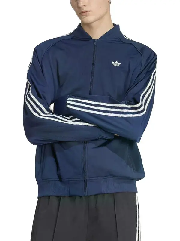 Adidas Britcore Superstar Zip-up Sweater - Blue