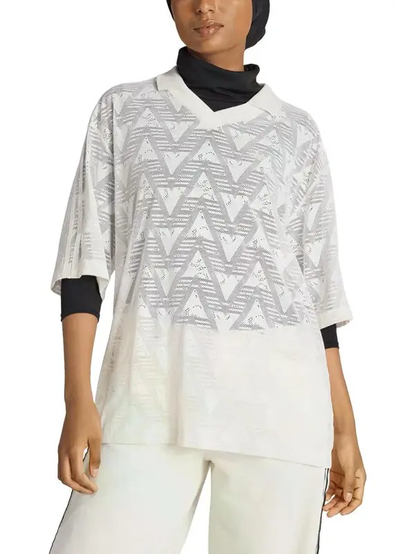 Adidas Lace Football Jersey - White