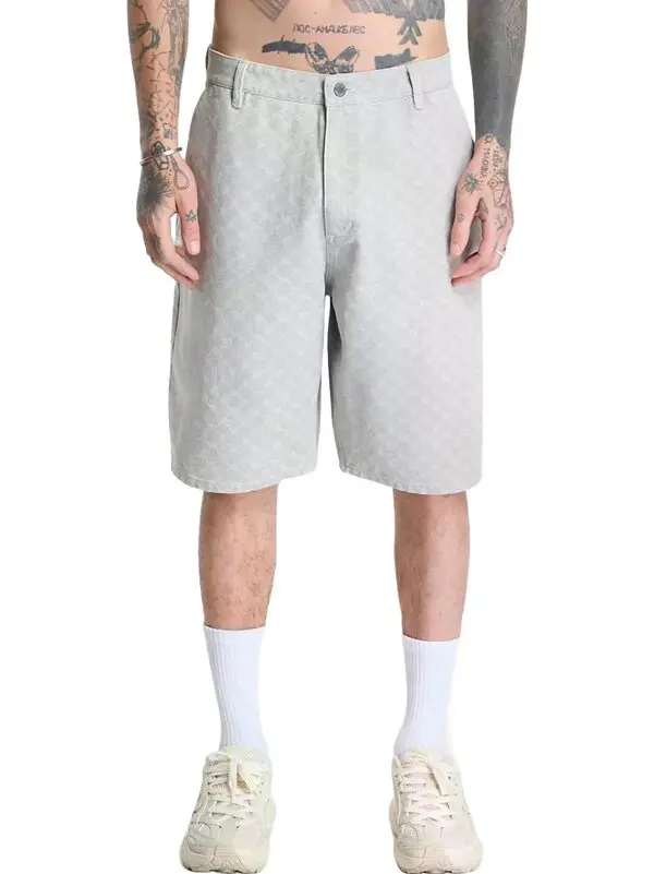 DAILY PAPER Washed Monogram Shorts - Grey