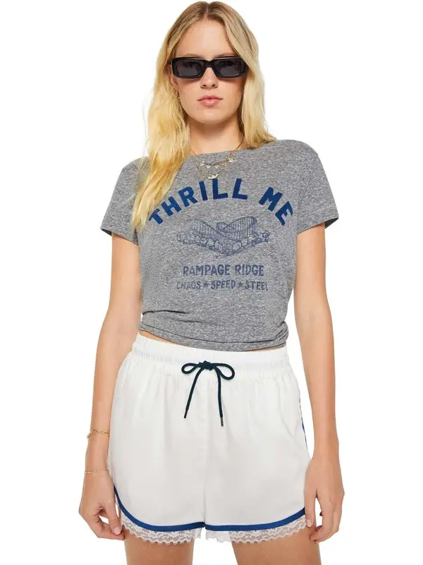 MOTHER The Boxy Goodie Thrill Me T-shirt - Navy