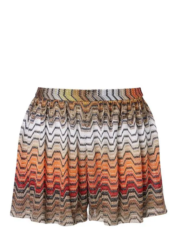 Missoni Wave Lamé Miniskirt - Multicoloured