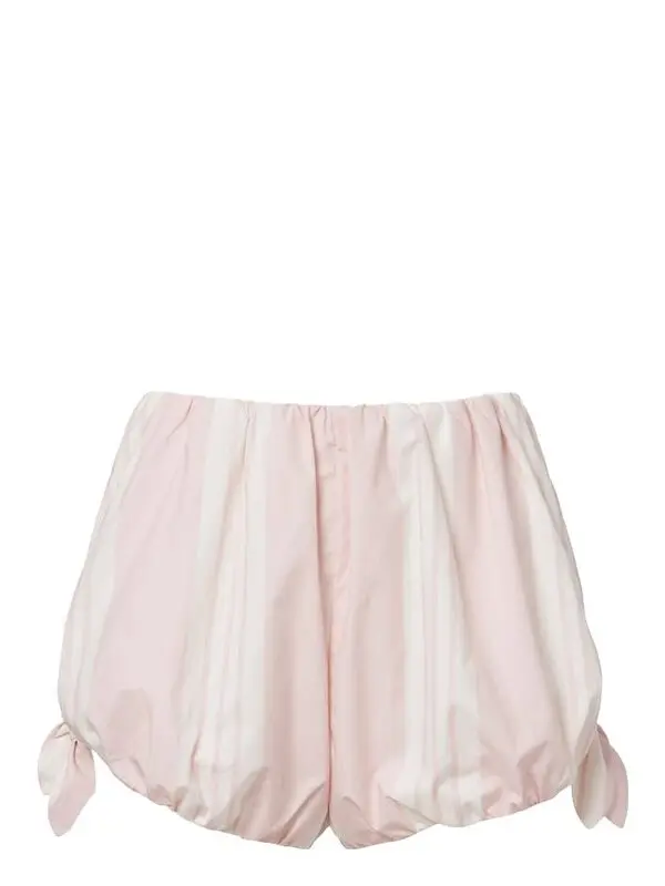 Posse Rosie Striped Cotton Shorts - Pink
