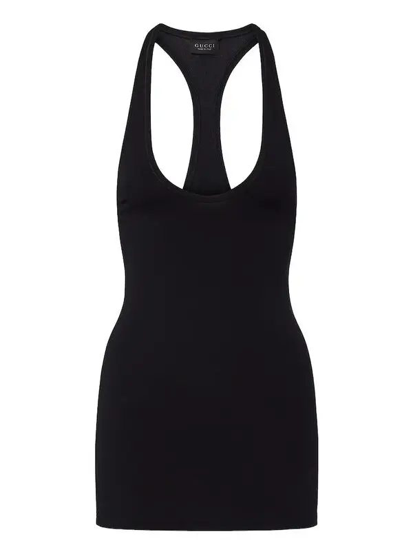 Gucci Crêpe Jersey Minidress - Black