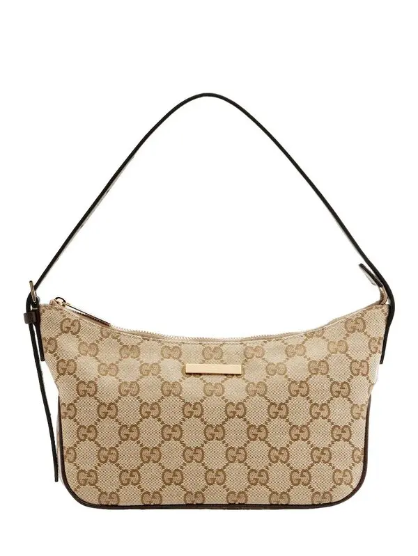 Gucci Lady Lunetta Gg Canvas Shoulder Bag - Beige