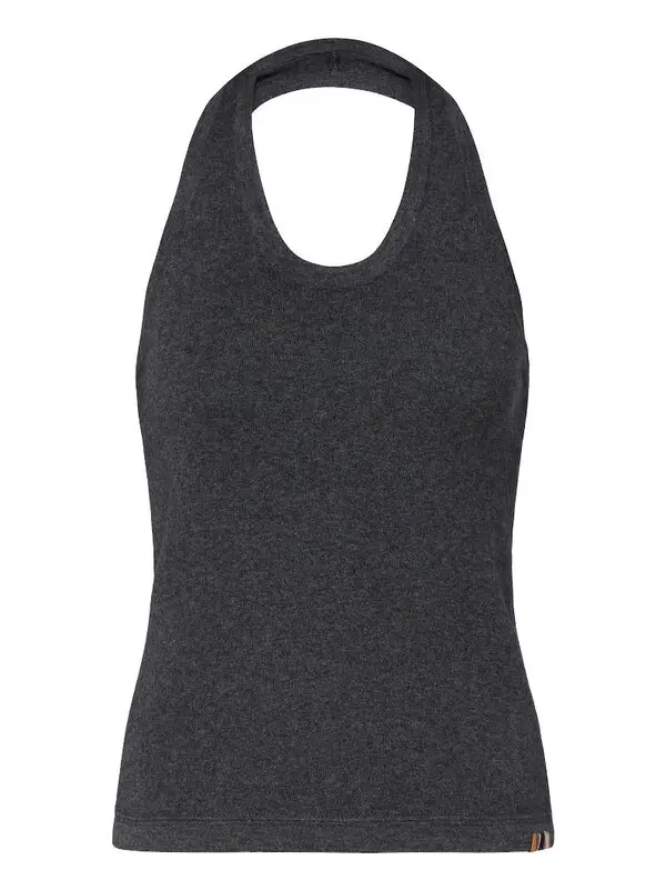 Extreme Cashmere N°409 Halterneck Top - Grey