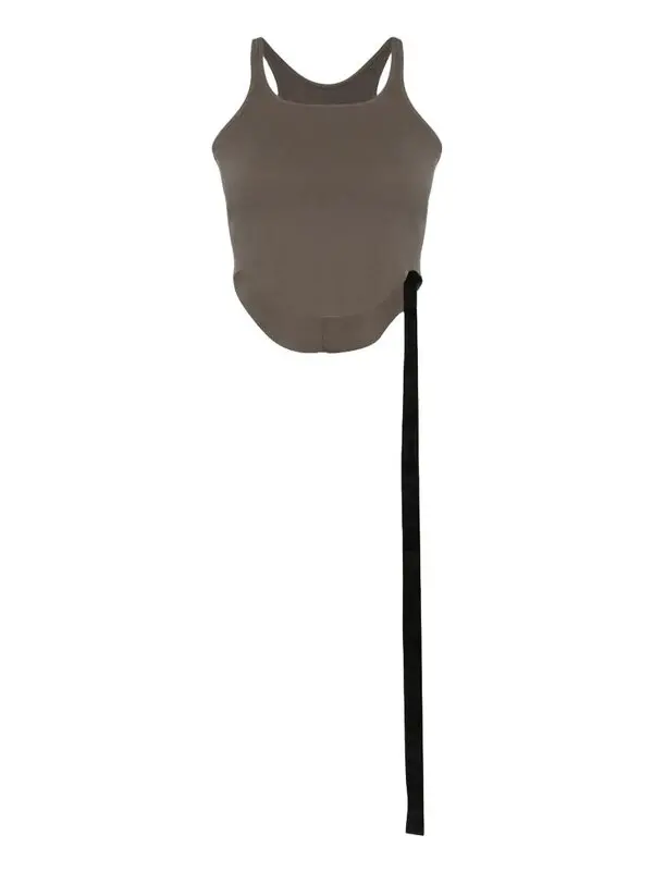 Rick Owens Cropped Tank Top - Grey