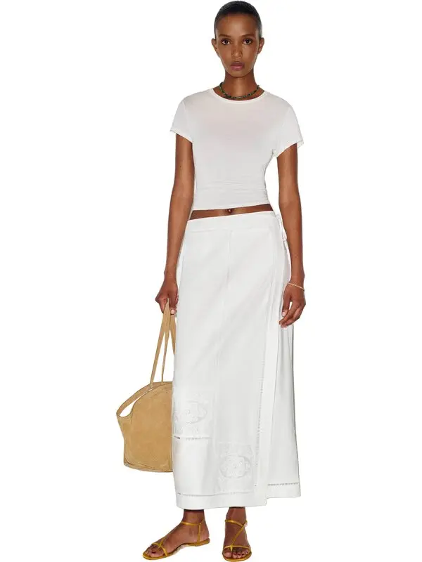 REFORMATION Adri Midi Skirt - Ivory