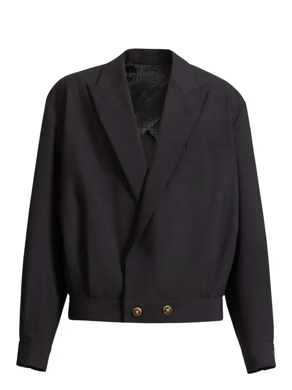 Balmain Wool 2-button Jacket - Black
