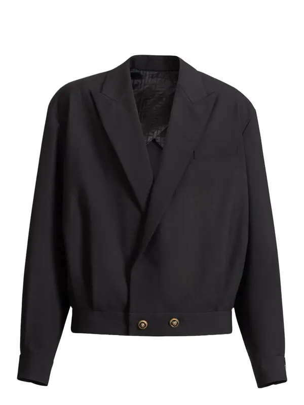 Balmain Wool 2-button Jacket - Black