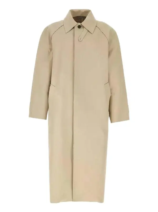 Balenciaga Raw-edge Raglan-sleeve Trench Coat - Neutrals