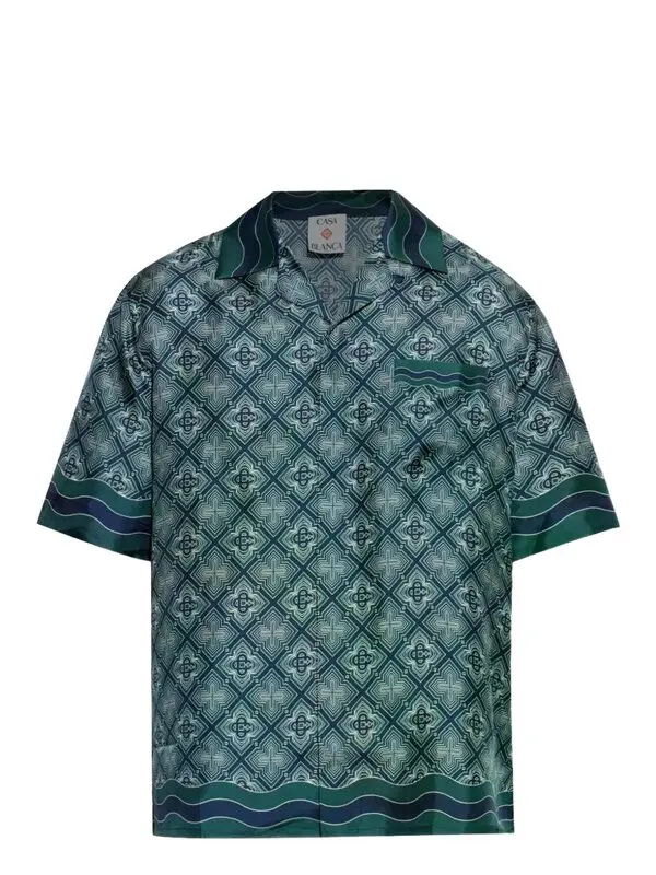 Casablanca Radiating Monogram Shirt - Blue