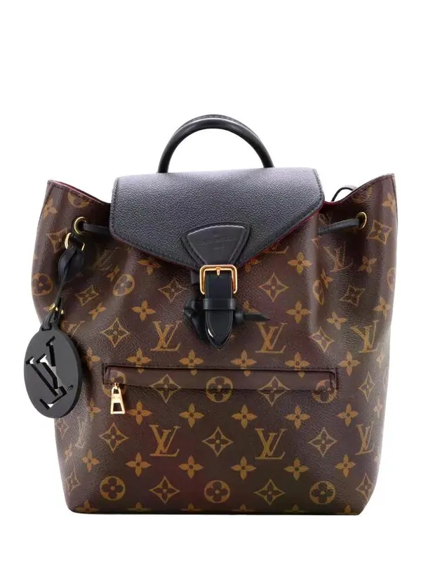 LOUIS VUITTON Montsouris Nm Monogram Canvas Pm Backpack - Black