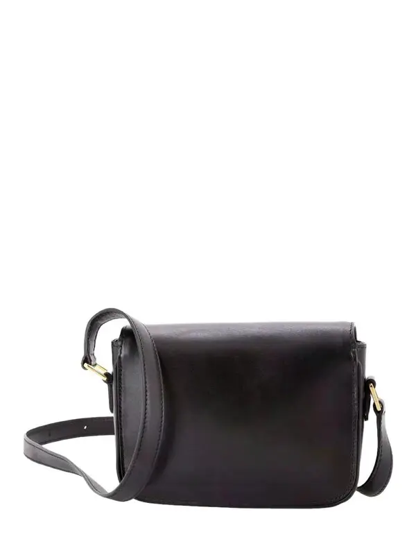 Celine Leather Mini Crossbody Bag - Black