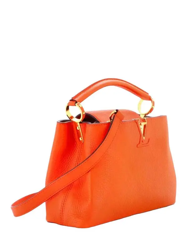 LOUIS VUITTON Capucines Bb Satchel Bag - Orange