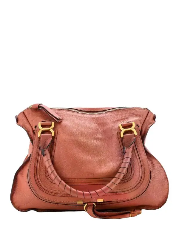 Chloé Marcie Leather Shoulder Bag - Pink