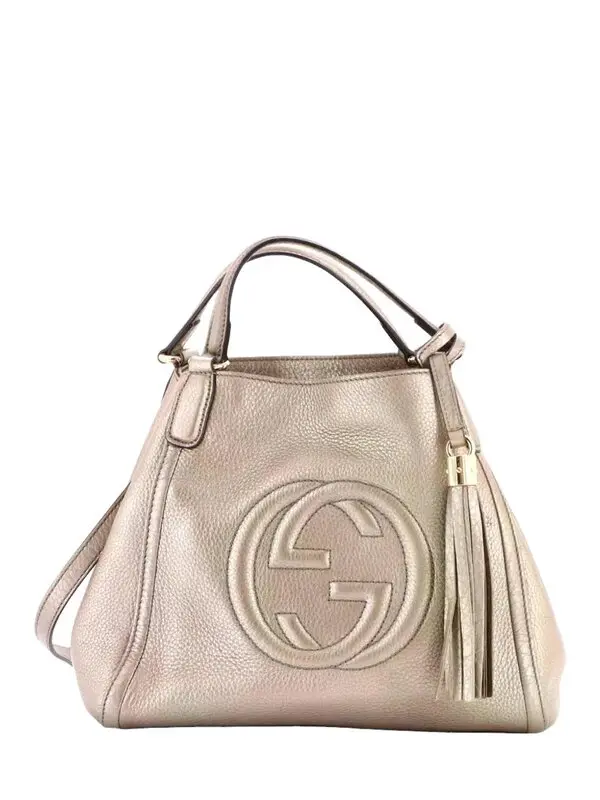 Gucci Soho Convertible Leather Shoulder Bag - Metallic