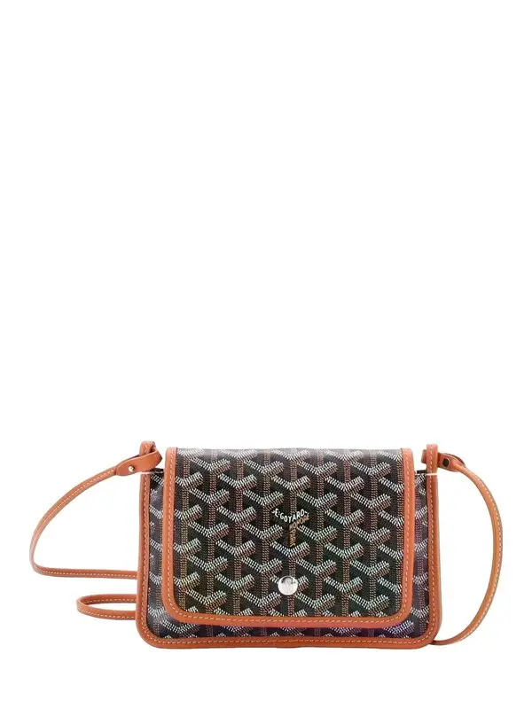 Goyard Plumet Clutch Wallet, Coated Canvas Crossbody Bag - Brown