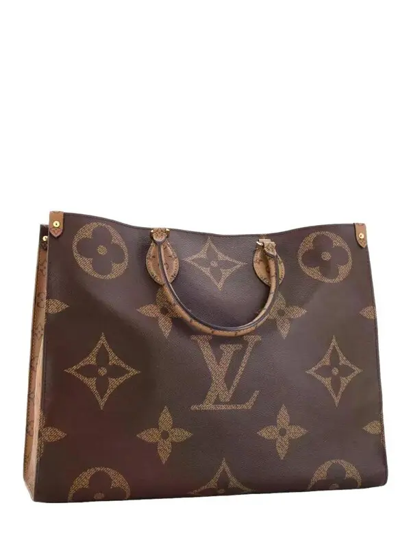 LOUIS VUITTON Giant Monogram Reverse Onthego Gm Tote Bag - Brown