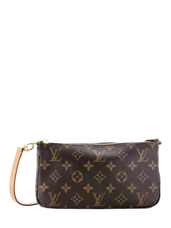 LOUIS VUITTON Monogram Pochette Accessoires Nm Clutch Bag - Brown