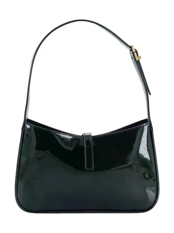 Saint Laurent Le 5 À 7 Small Patent Hobo Bag - Green