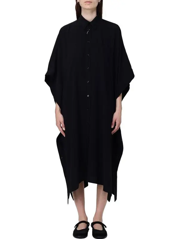MAISON MARGIELA Polyester Crepe Shirt Dress - Black
