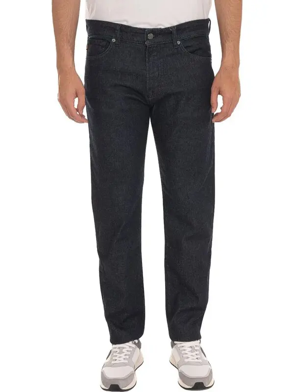 BOSS Mid-rise Skinny Fit Cotton Denim Jeans - Blue