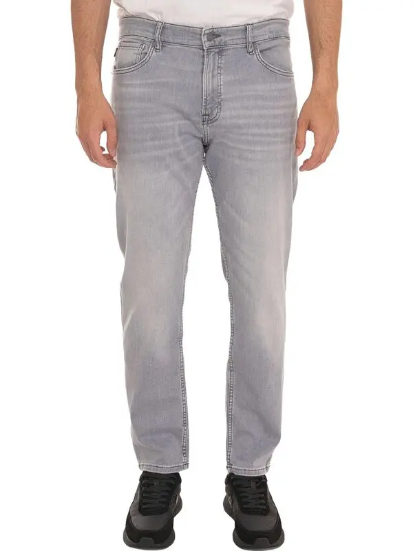 BOSS Cotton Denim Skinny Jeans - Grey