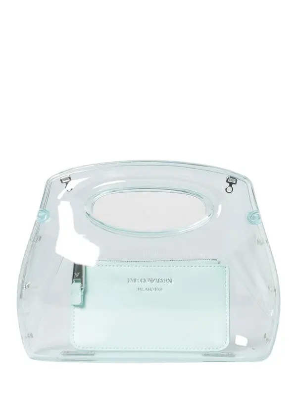 Emporio Armani Mini Bag With Chain Strap - Gnawed Blue