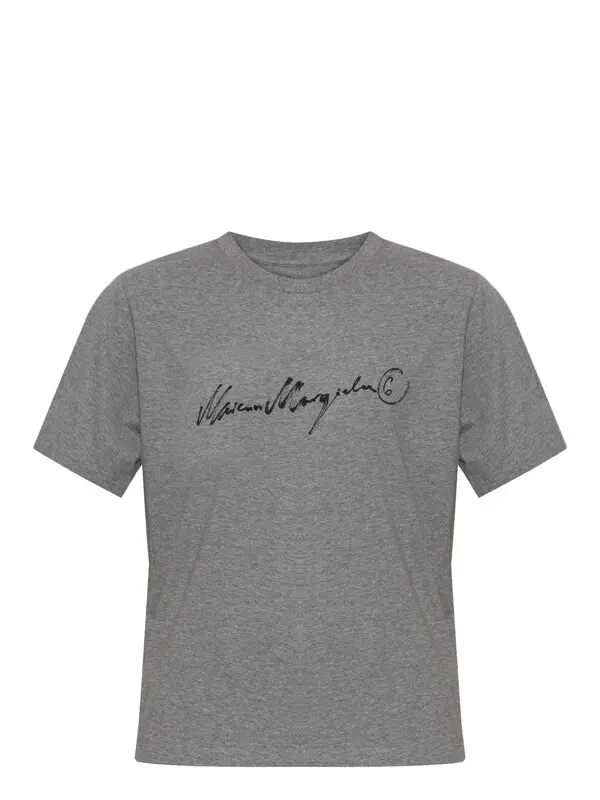 MAISON MARGIELA Printed Logo T-shirt - Grey