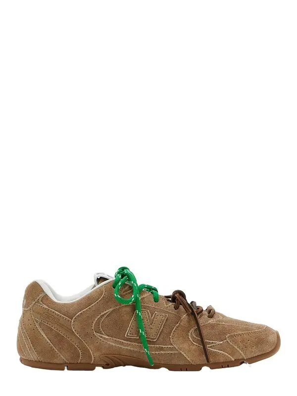 Miu Miu X New Balance 530 Sl Suede Sneakers - Brown