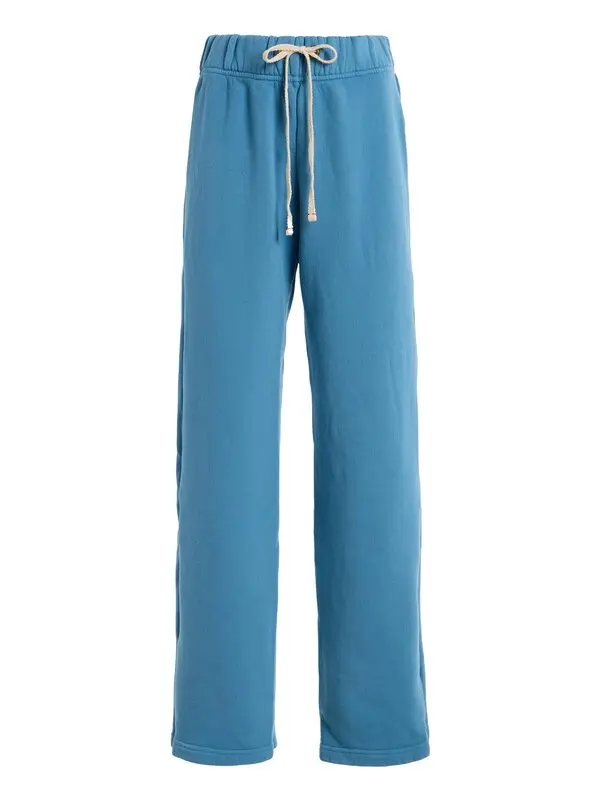 LES TIEN Cotton Sweatpants - Blue