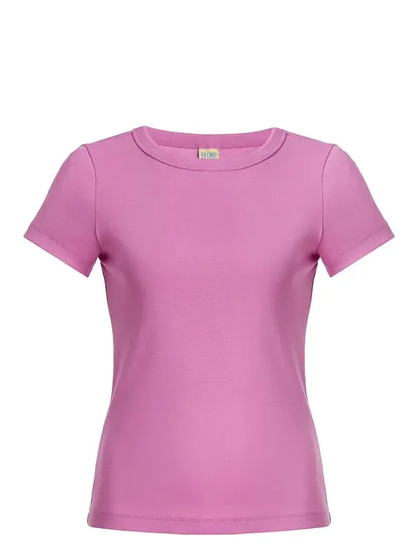 FLORE FLORE Car Cotton Baby Tee - Pink