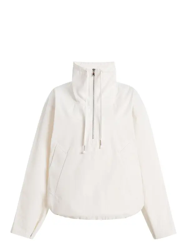 AGOLDE Lydia Cotton-blend Zip-up Jacket - White