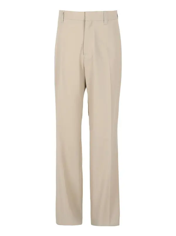 FERRAGAMO Wide Leg Trousers - Tan