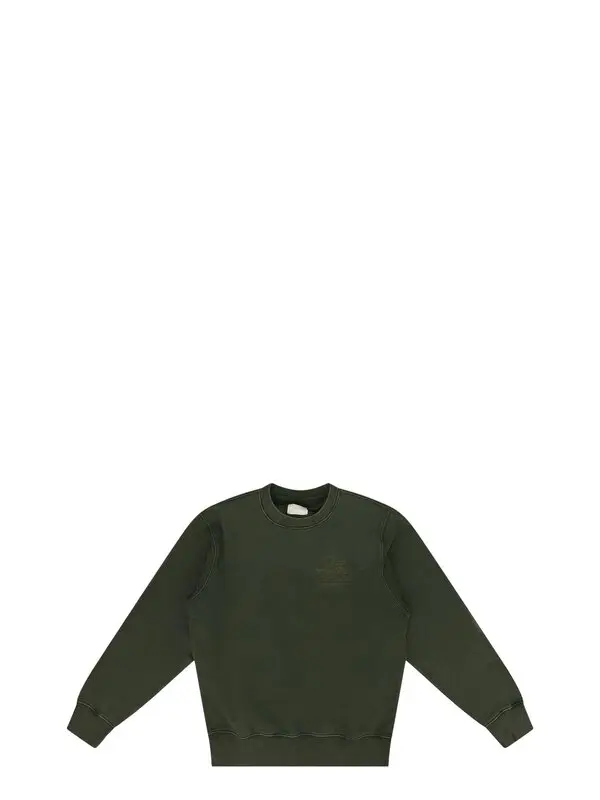 Aimé Leon Dore Tonal Unisphere Crewneck Sweatshirt - Green