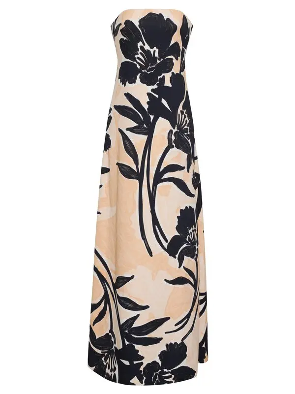 Cara Cara Benita Gown - Flora Shadow Ginger
