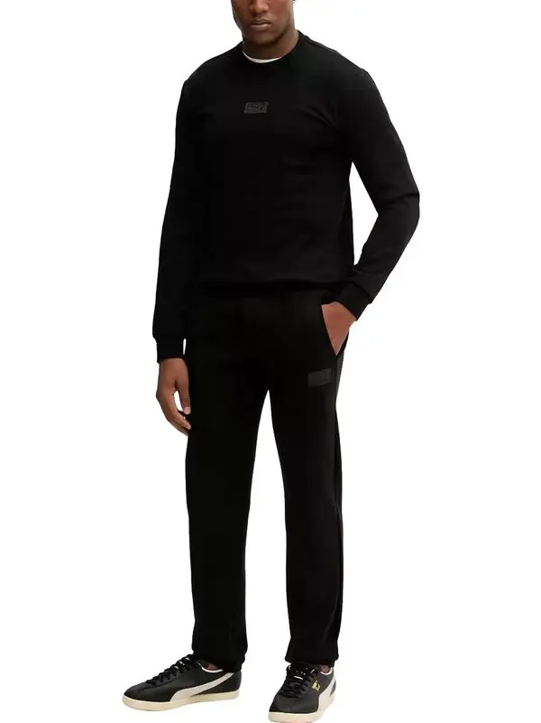 EA7 Logo Crew Neck Sweatshirt - Black