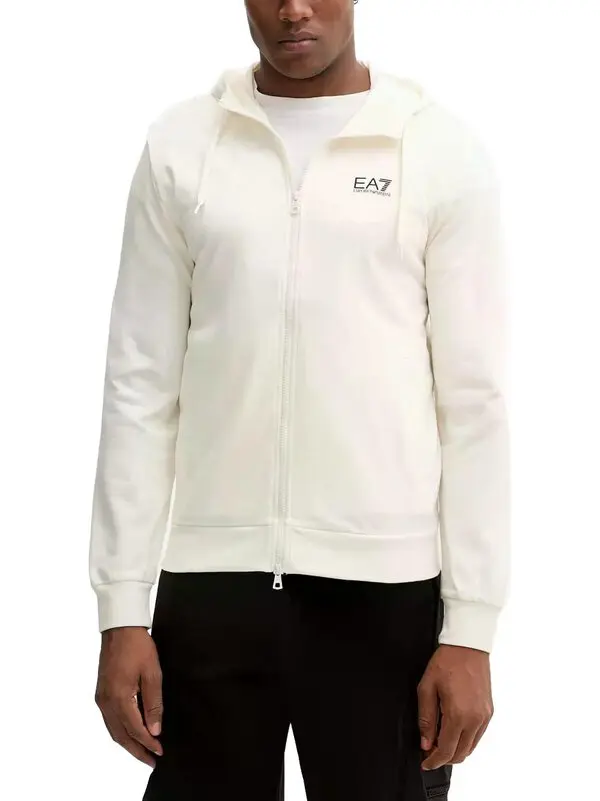 EA7 Zip-up Hoodie - Neutrals