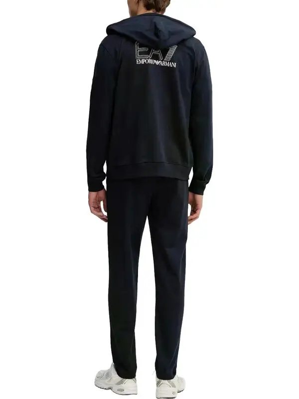 EA7 Logo-detail Hoodie Tracksuit - Blue