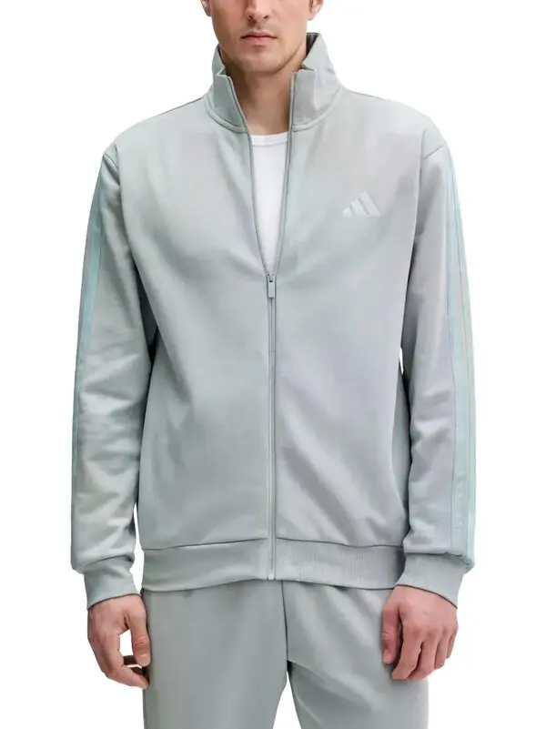 Adidas Logo Three-stripe Track Jacket - Green