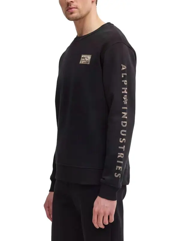 Alpha Industries Camouflage Patch Sweatshirt - Black